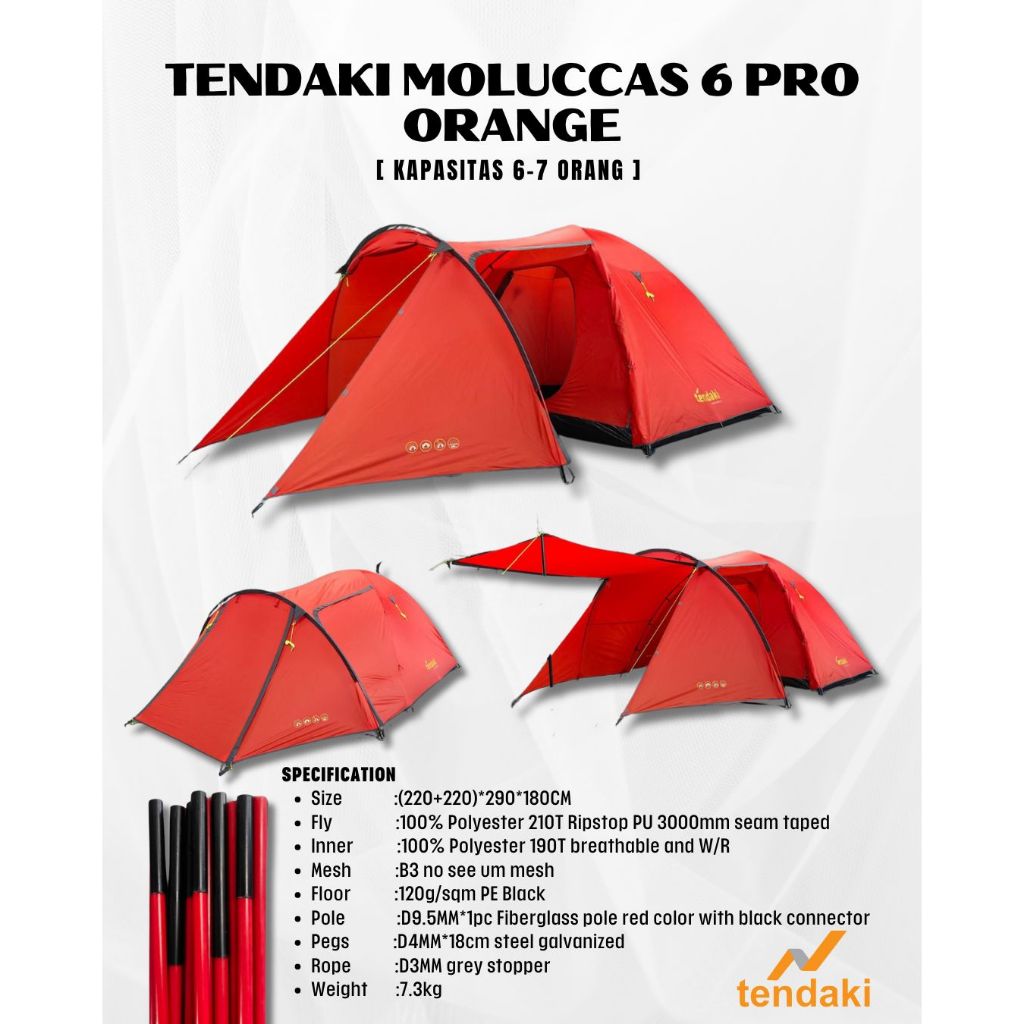 Jual TENDA MOLUCCAS 6 PRO | TENDA COOLWALK | TENDA CAMPING | TENDA ...