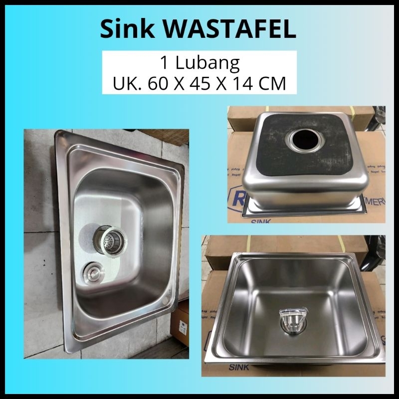 Jual Bak Cuci Piring / BCP Stainless Steel 1 Lubang | 60x45x20 cm ...