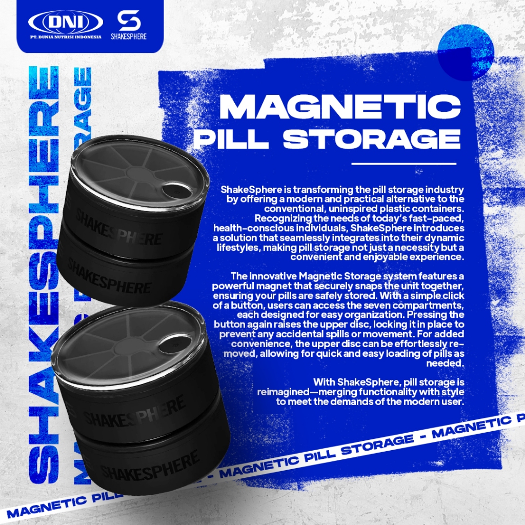 Jual SHAKESPHERE MAGNETIC PILL STORAGE (2PACK) | Shopee Indonesia