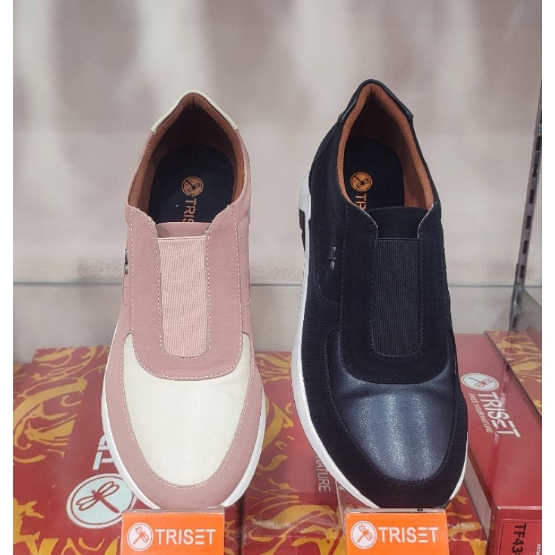 Jual Sepatu Casual Wanita Kulit Sintetis TRISET 100% Original | Shopee ...