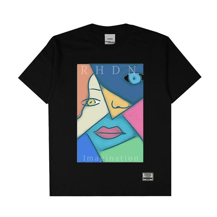 Jual RHDN Tshirt Reguler Art Imajination - Hitam 24s | Shopee Indonesia
