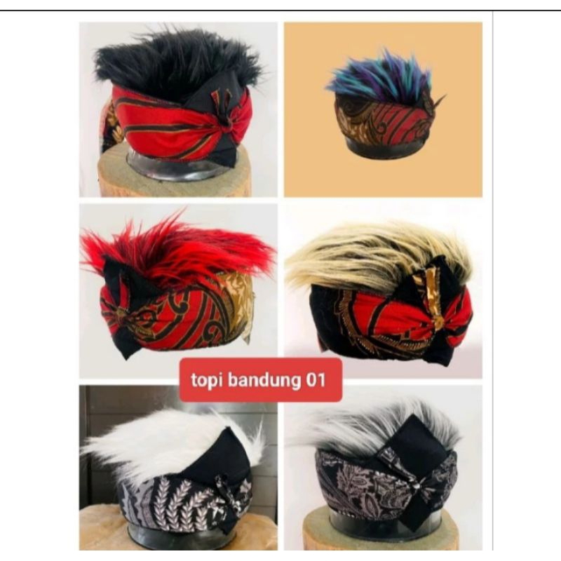 Jual Topi rambut, Topi udeng sunda, Rambut palsu, rambut wig, topi ...