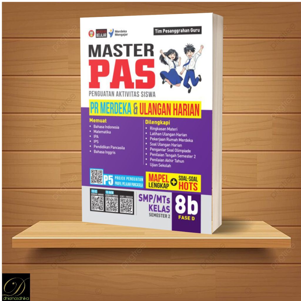 Jual Buku Master PAS SMP/MTs Kelas 8 Semester 2 Buku PR dan Ulangan Harian Kurikulum Merdeka ...