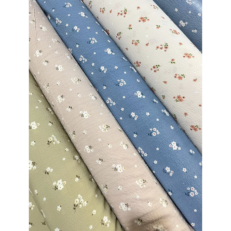 Jual KAIN CRINKLE MOTIF BUNGA KOREA | Shopee Indonesia