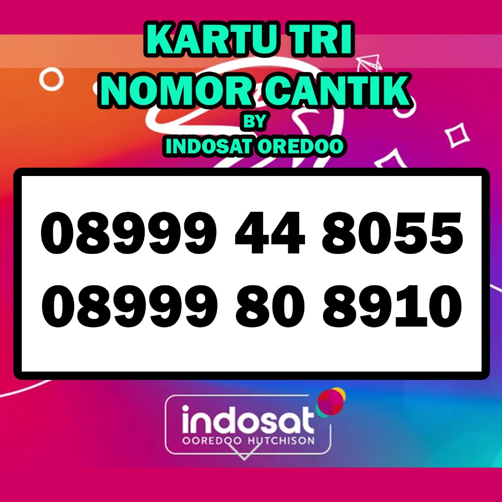 Jual Nomor cantik tri Indosat 11 Angka 4G LTE MURAH support 5G | Shopee ...
