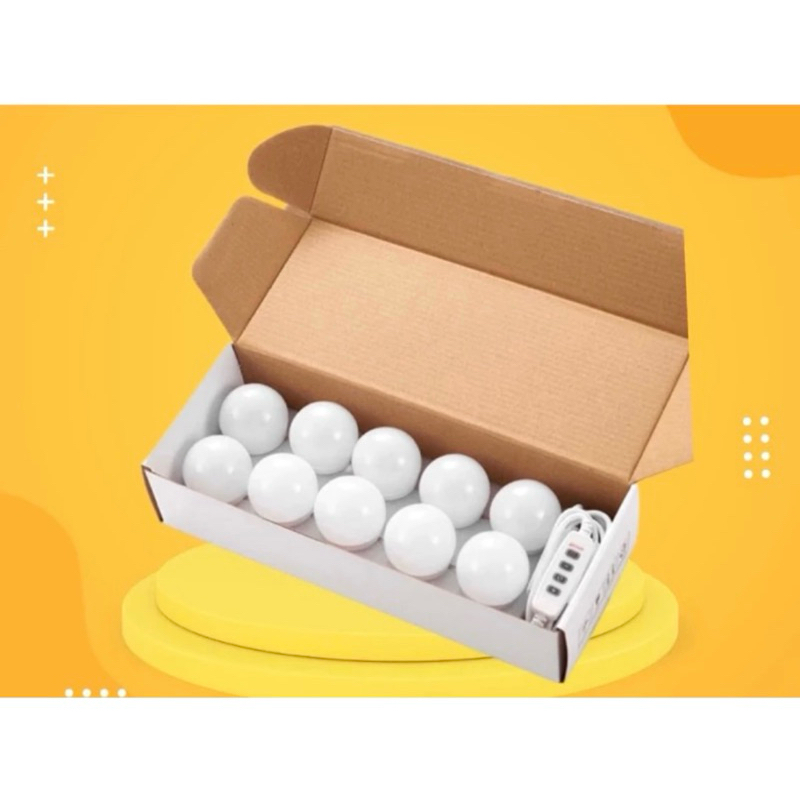 Jual [LAMPU HIAS] 3 Warna Lampu Led Meja Rias | Lampu Kaca Rias Vanity ...