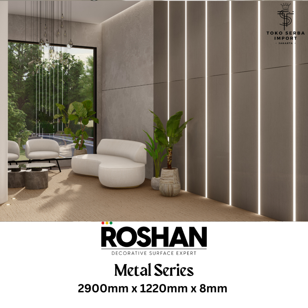 Jual Roshan Wall Panel Bamboo Charcoal Metal Series 290x122x0,8cm ...