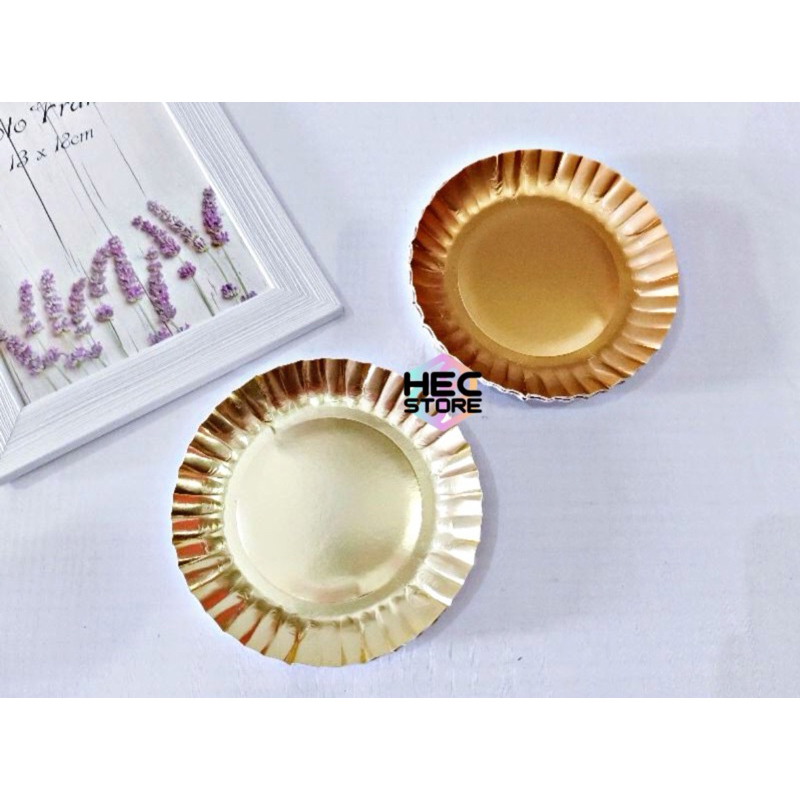 Jual PIRING KERTAS KUE GOLD | PIRING KERTAS KUE SILVER | PIRING BULAT KUE TART | PIRING KERTAS ...