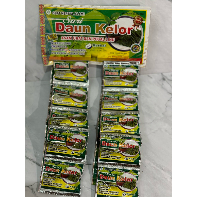 Jual SARI DAUN KELOR ( HIJAU ) KAPSUL RENCENG (ASAM URAT) | Shopee ...