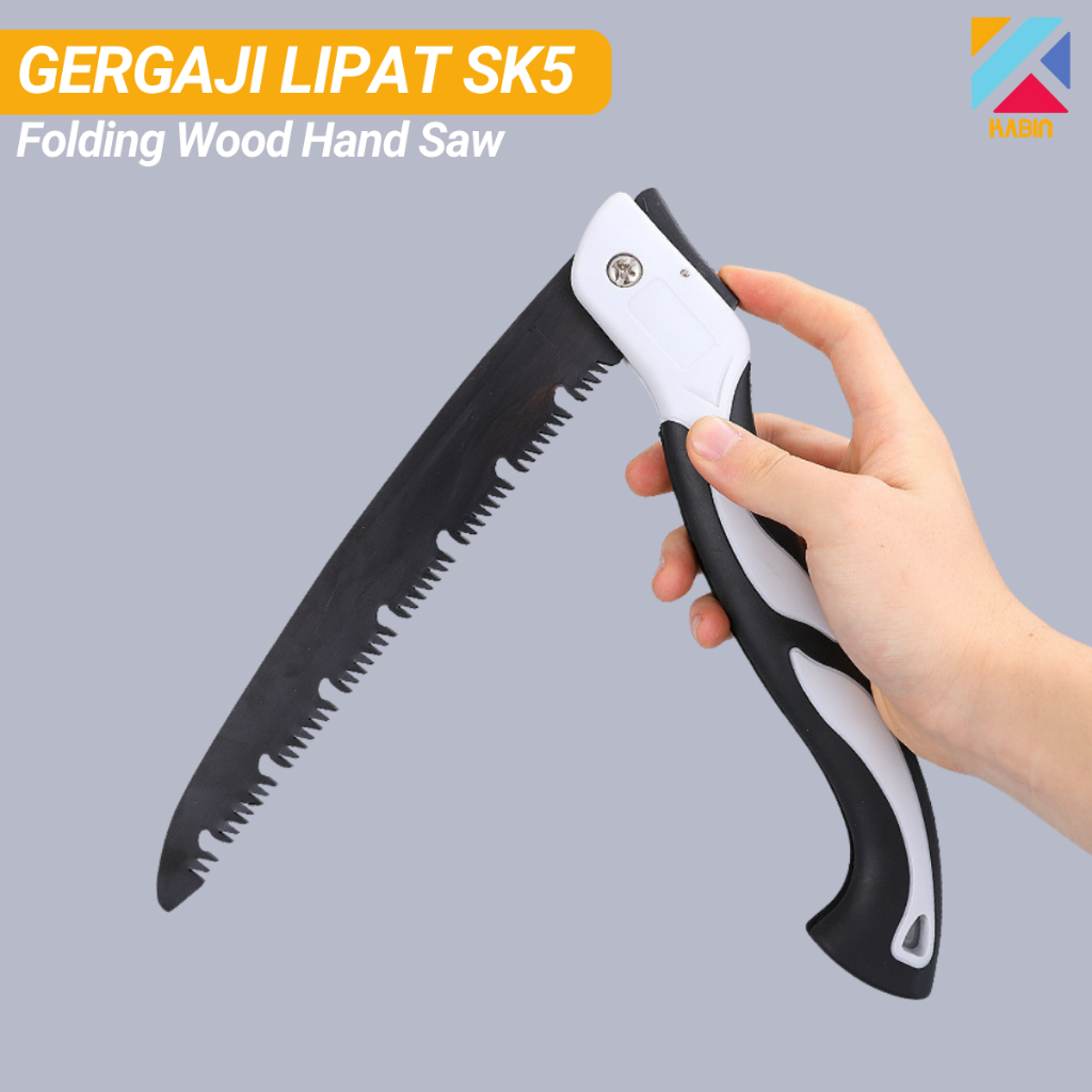 Jual Gergaji Lipat Portabel Folding Wood Hand Saw Gergaji pohon tajam ...