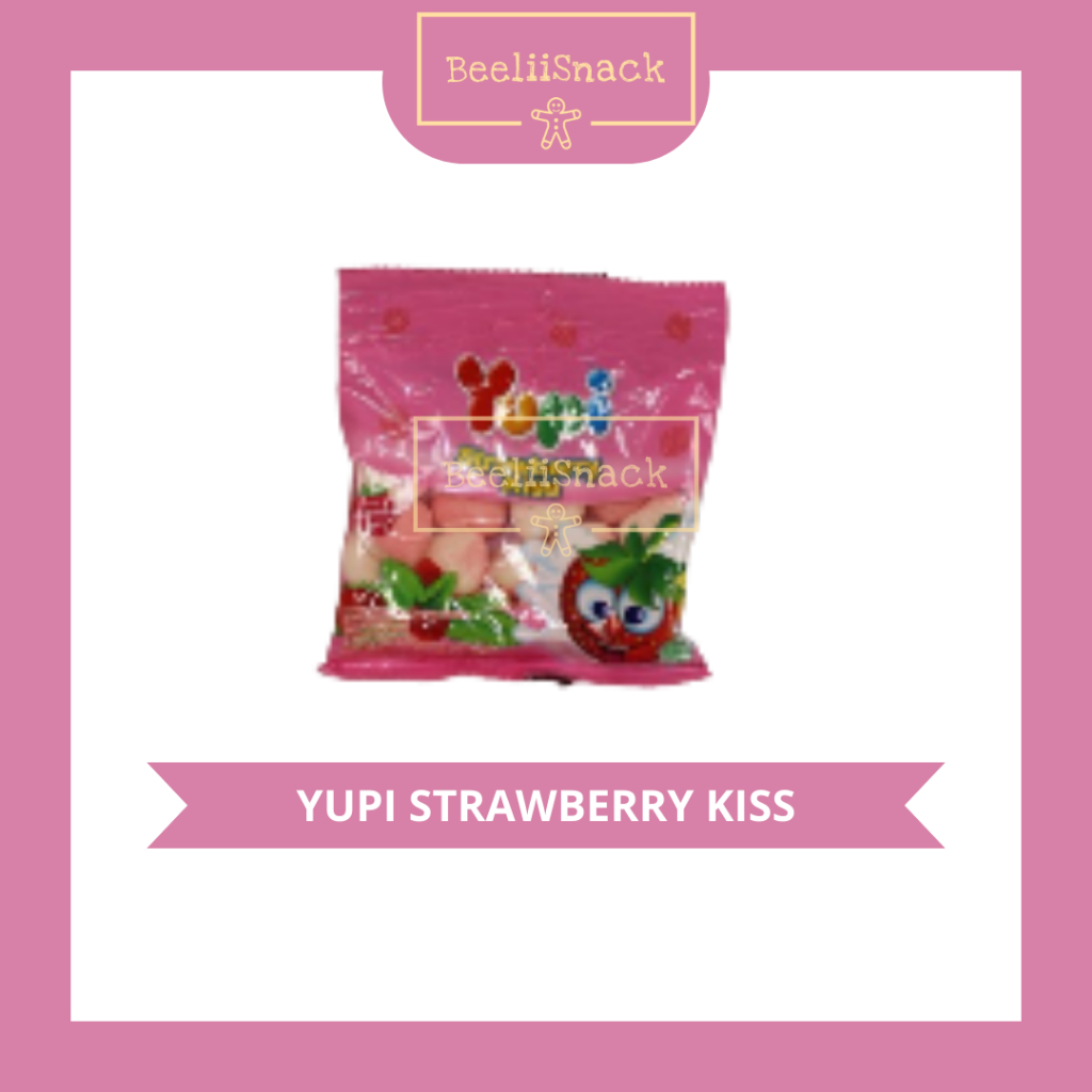 Jual Yupi Gummies Candies - STRAWBERRY KISS 45 gr | Shopee Indonesia