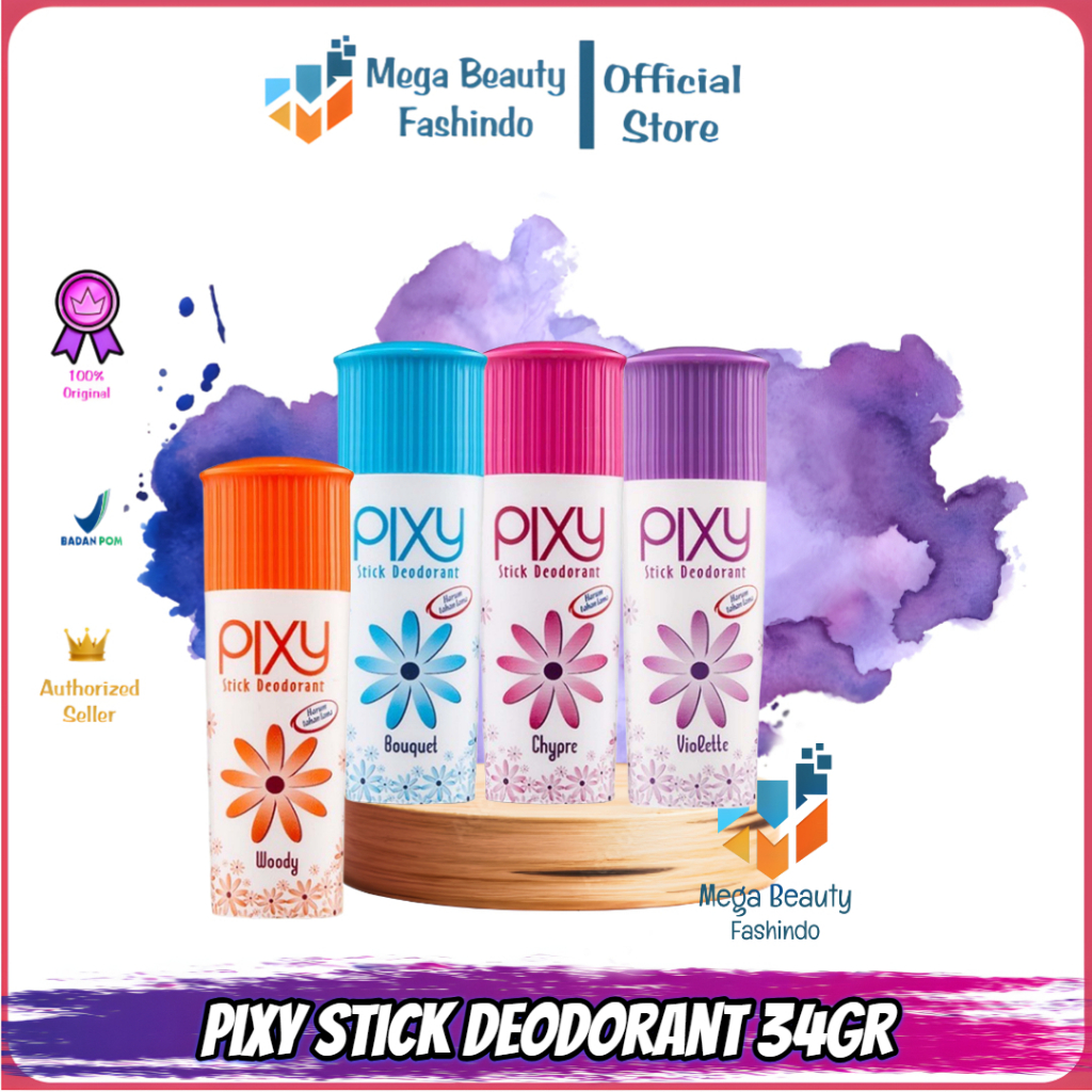 Jual PIXY Stick Deodorant 34gr | Bouquet | Chypre | Violette | Woody ...