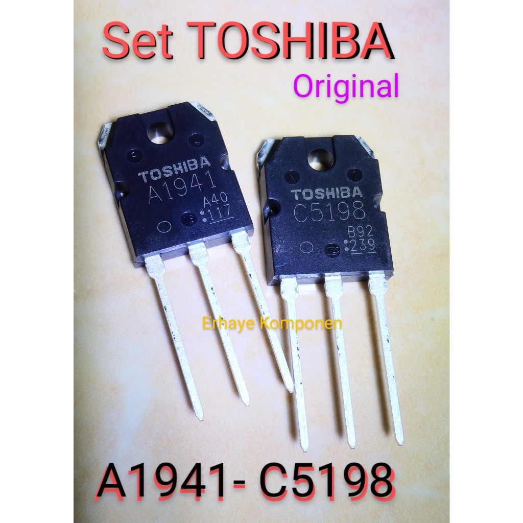Jual Transistor Ampli Toa Original Toshiba japan C5198/A1341. | Shopee ...
