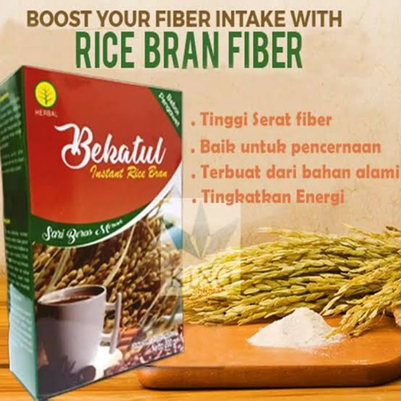 Jual SARI BEKATUL BERAS MERAH 200GRAM-INSTANT RICE BRAN FIBER | Shopee ...