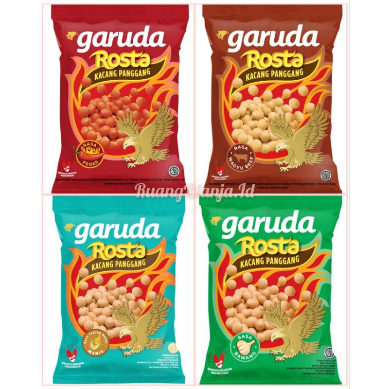 Jual GARUDA Rosta Kacang Panggamh oven 95gr Rasa Bawang wagyu beef ...
