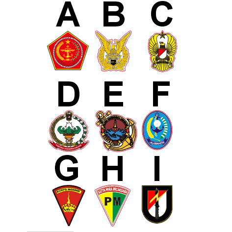 Jual Logo Custom TNI bahan acrilik Logo Instansi, Sekolah, Satuan ...