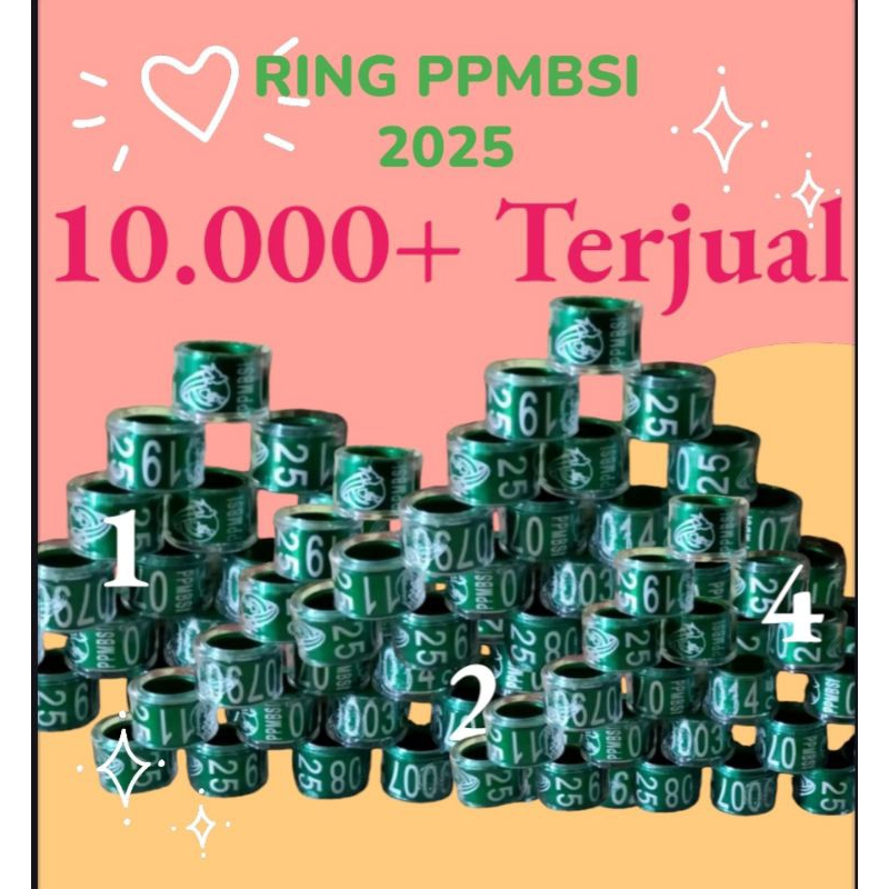 Jual Ring Merpati balap Ring PPMBSI 2025 original | Ring Burung merpati ...