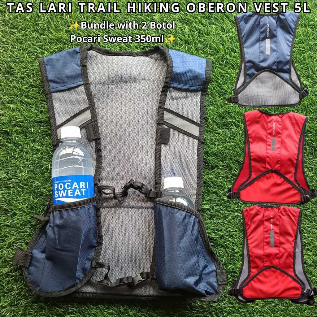 Jual Tas lari trail hiking Oberon Vest 5L Running Backpack Outdoor ...