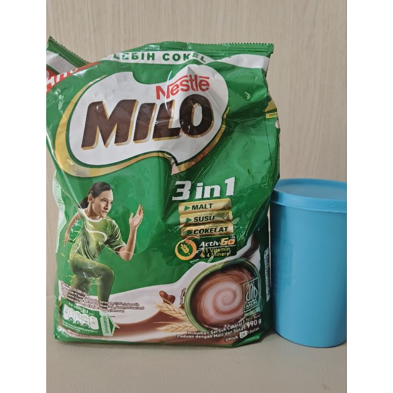 Jual MILO 3IN1 1KG (990 G) beli 2pc berhadiah gelas.. selama persediaan ...