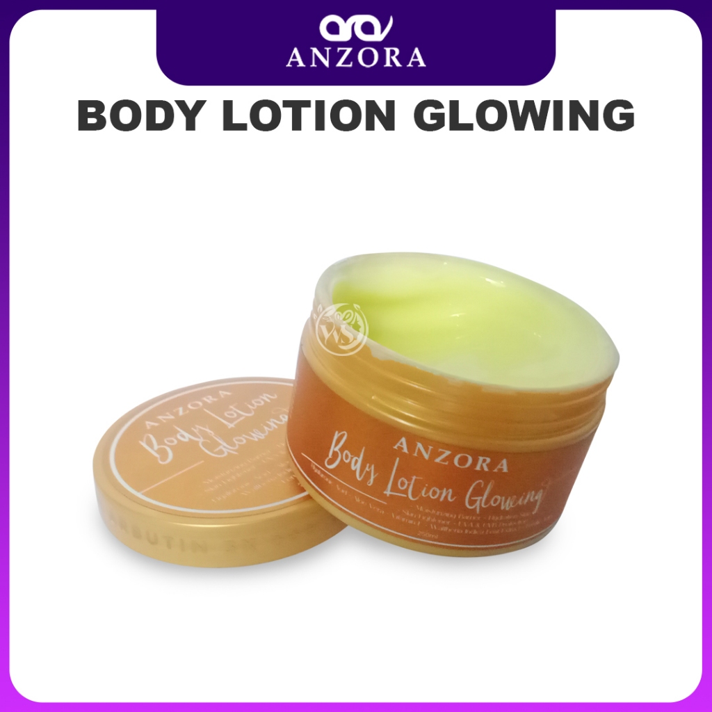 Jual ANZORA Body Lotion Glowing Infused Vitamin Complex 8X || Hydration ...