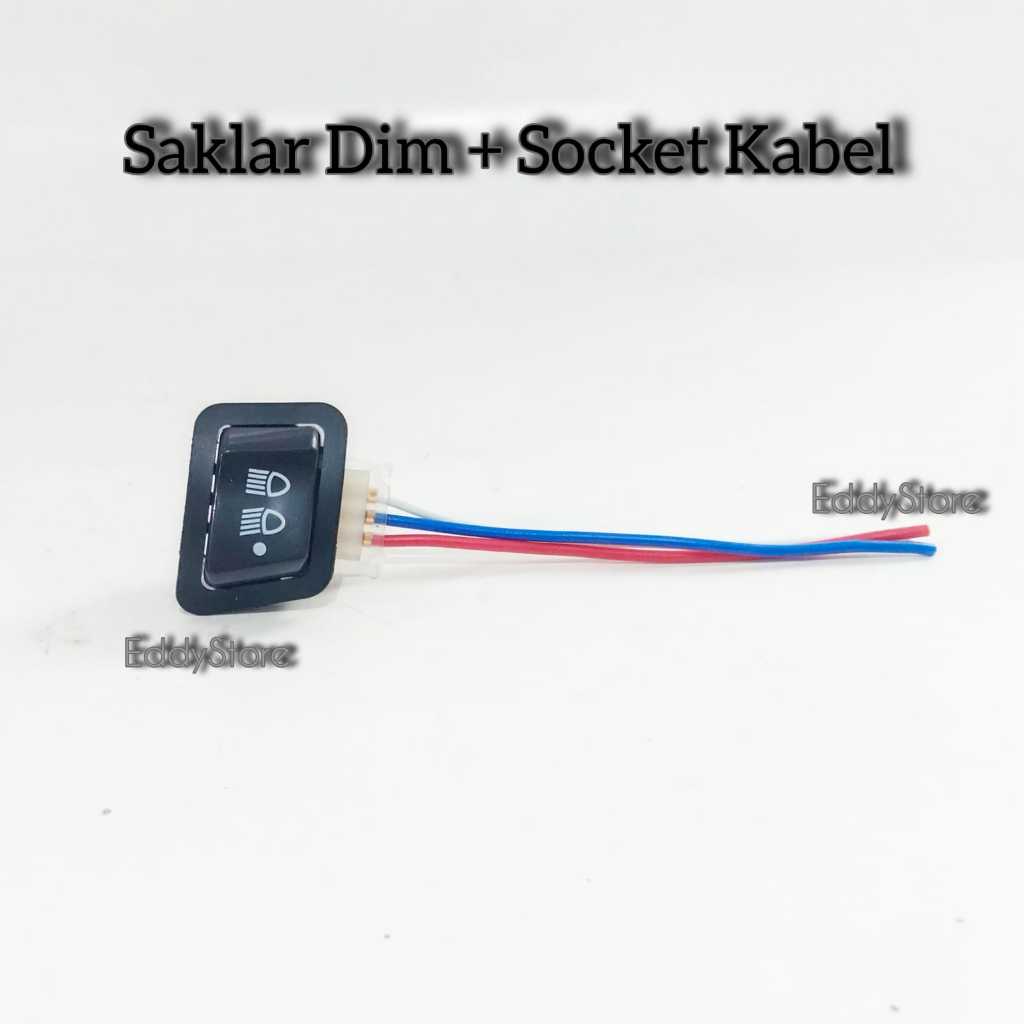 Jual Saklar Dim On Off 3 Fungsi Plus Socket Kabel | Shopee Indonesia