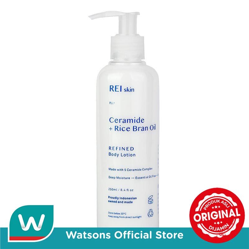 Jual Rei Skin Ceramides + Rice Bran Oil Refined Body Lotion 500 ML ...