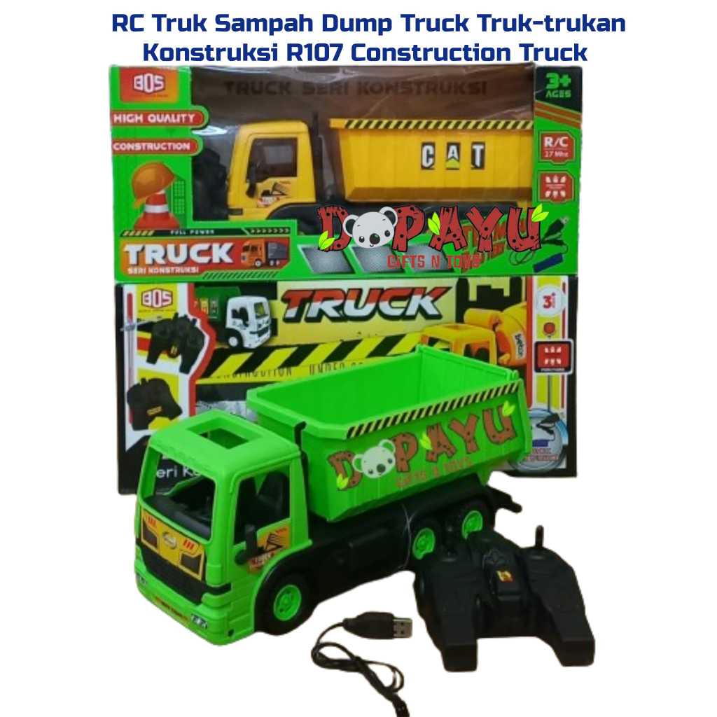 Jual Truk Sampah Dump Truck Truk-trukan Konstruksi R107 Construction RC ...