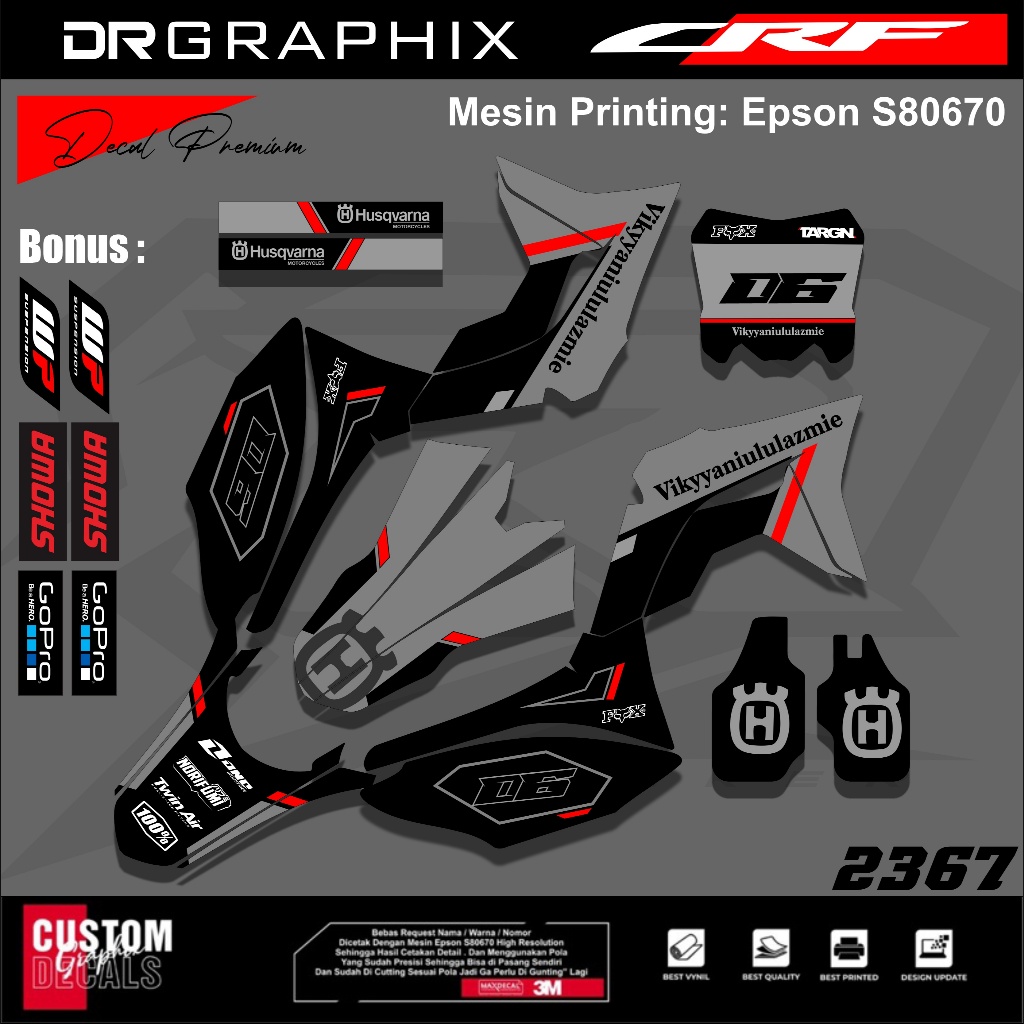 Jual Crf Decal Crf Grey, Crf Abu Abu, Decal Crf 150 L,Decal Crf - Abu ...
