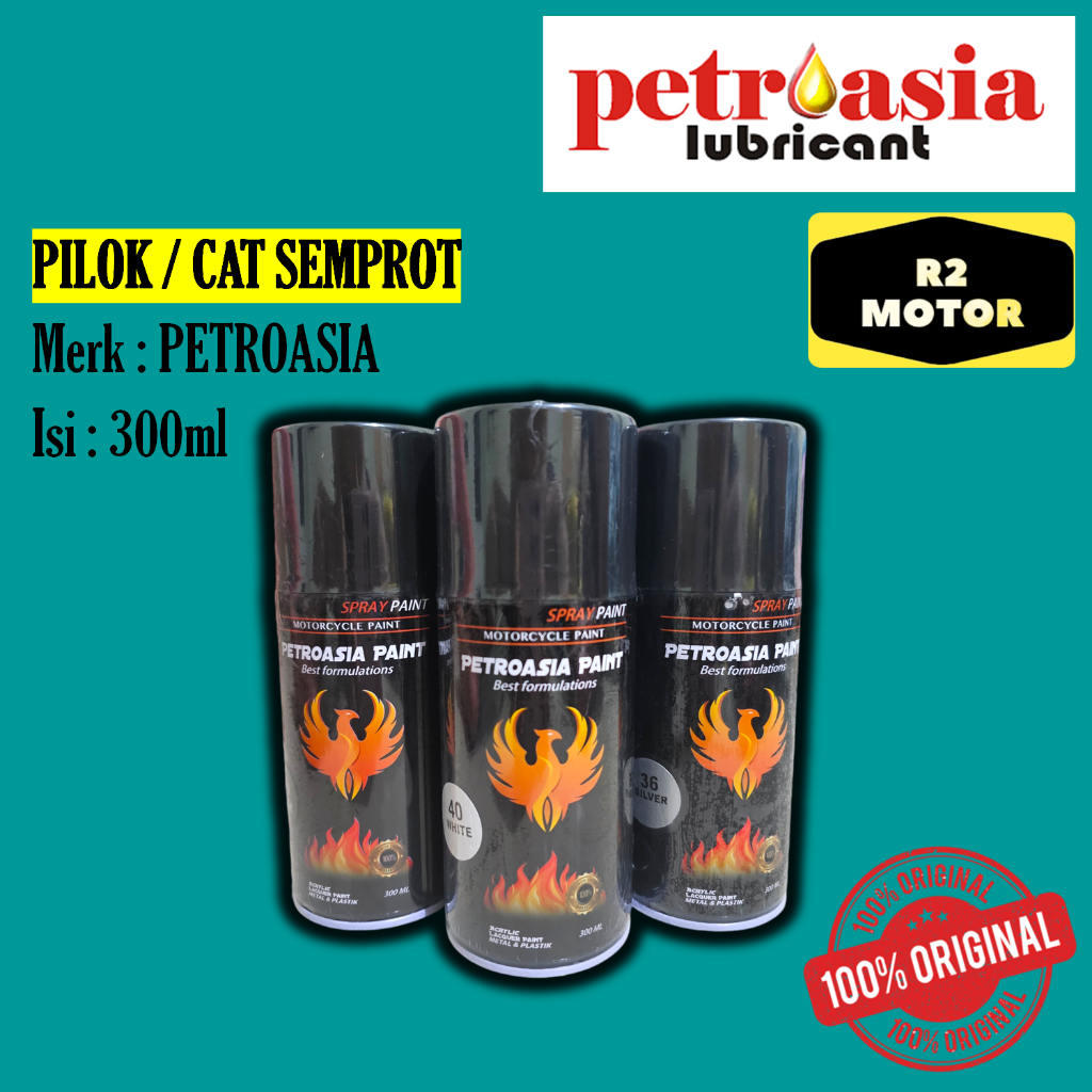 Jual PETROASIA PILOK 300ML BLACK CLEAR SILVER WHITE CAT SEMPROT HITAM ...