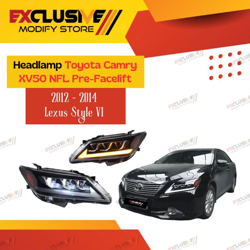 Jual TOYOTA CAMRY XV50 NFL PRE-FACELIFT (2012 - 2014) TIPE G/V/HYBRID ...