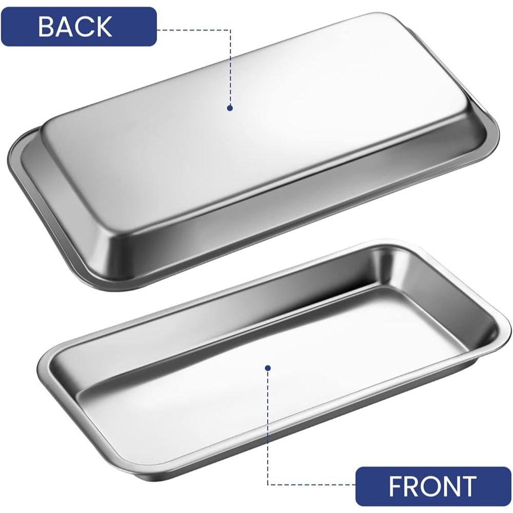 Jual Medixpert Dental Tray Stainless Steel Flat Instrument | Shopee ...