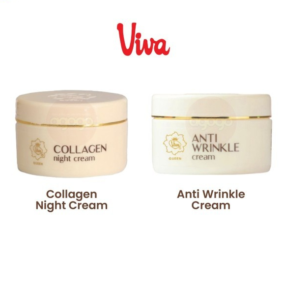 Jual VIVA Queen Anti Wrinkle Cream / Collagen Night Cream 22 GR - Krim ...