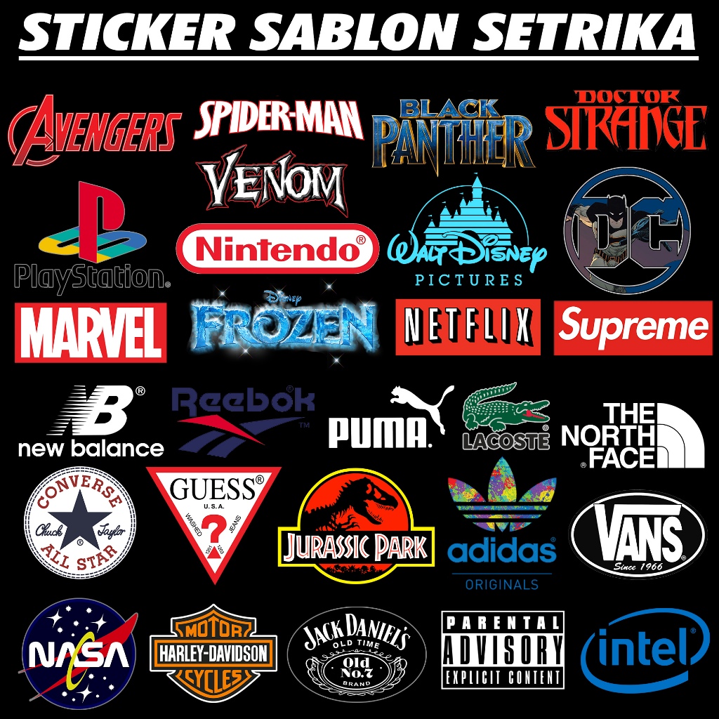 Jual Sablon Setrika Sticker Code 135-162 Sticker Sablon DTF Printing ...