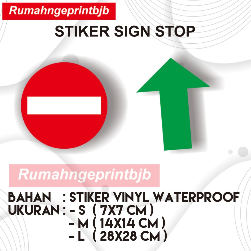 Jual STIKER WATERPROOF SIGN NAIK TURUN TANGGA PANAH & BULAT | Shopee ...