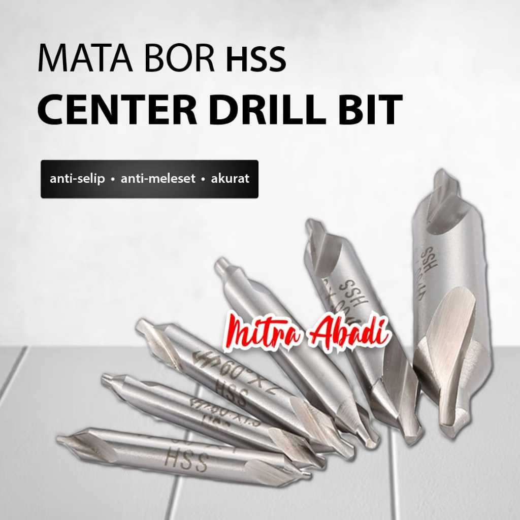 Jual Mata Bor Center Drill Bits Baja Precision 2 Sisi / Anti Slip ...