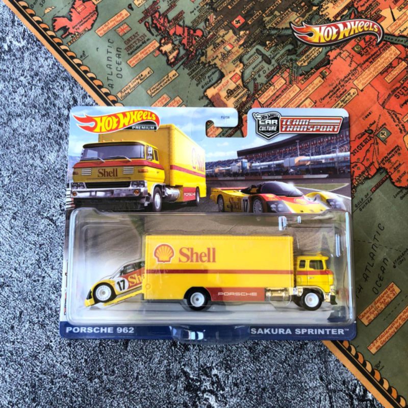 Jual [ HCR34 ] Hot Wheels Team Transport Premium Shell Porsche 962 ...