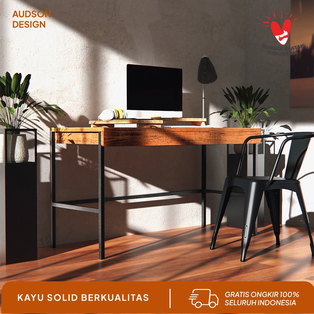 Jual Meja Kantor nyaman minimalis dengan laci stationery - Estella Desk ...