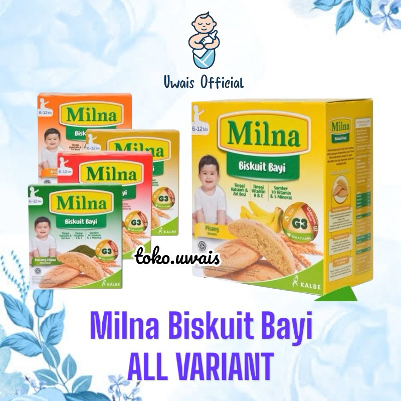 Jual Milna Biskuit Bayi Sehat 6+ Camilan Snack Biscuit Cemilan Selingan ...