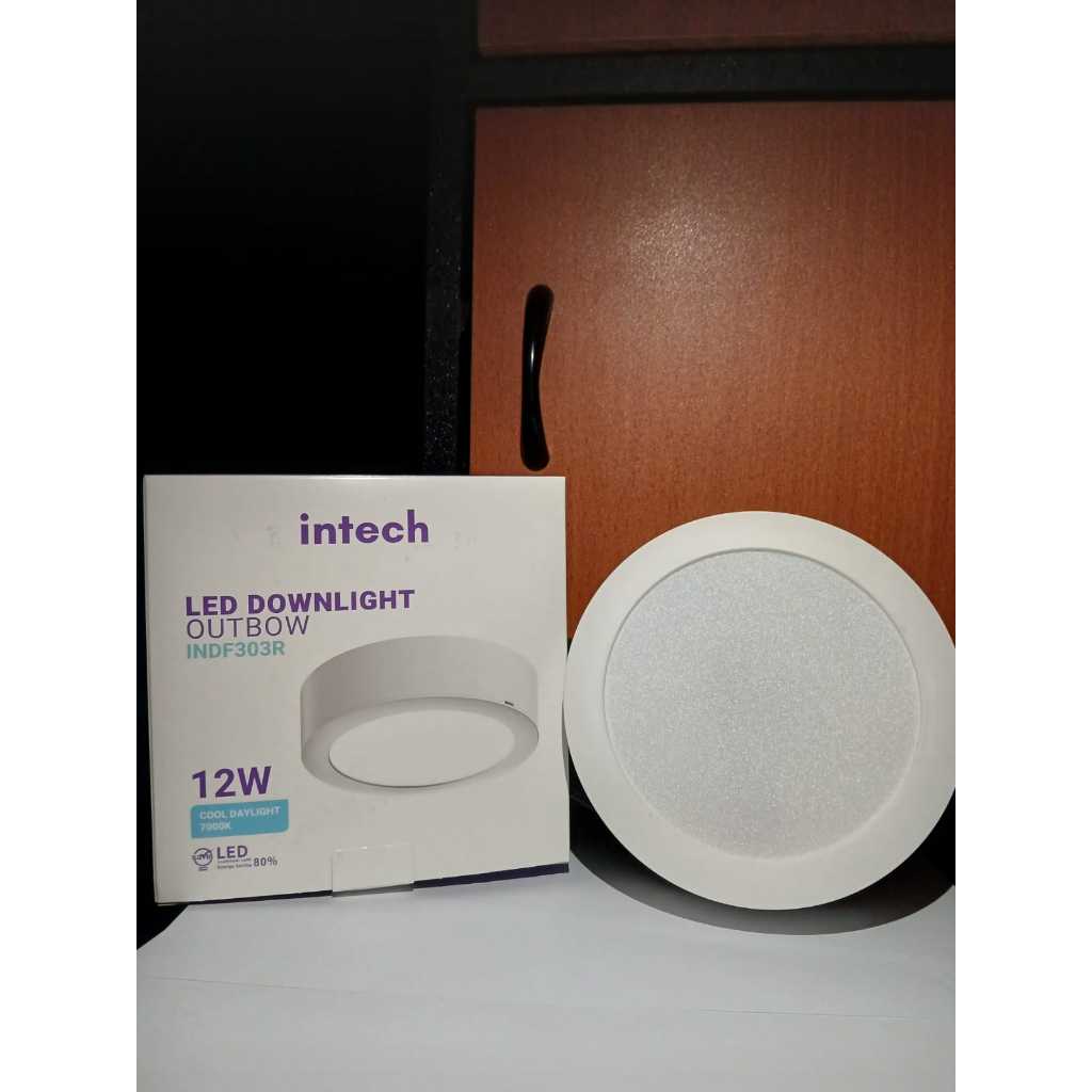 Jual LAMPU LED PLAFON SLIMDOWNLIGHT INTECH OUTBOW INDL303R 12W | Shopee ...