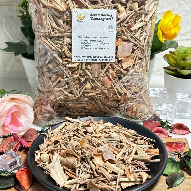 Jual Lemongrass Tea / Sereh Kering 50 gram Rempah Bu Risma | Shopee ...