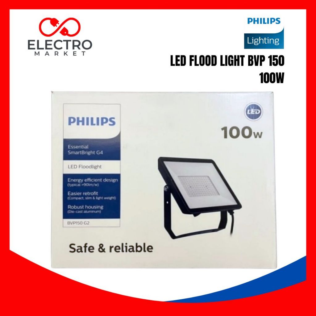 Jual PHILIPS BVP150 100W 100Watt 220V LED Flood Light Lampu Sorot IP65 | Shopee Indonesia