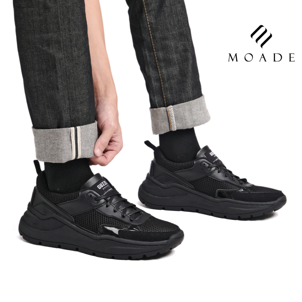 Jual Moade Sepatu Running Pria Sporty Hitam | Shopee Indonesia