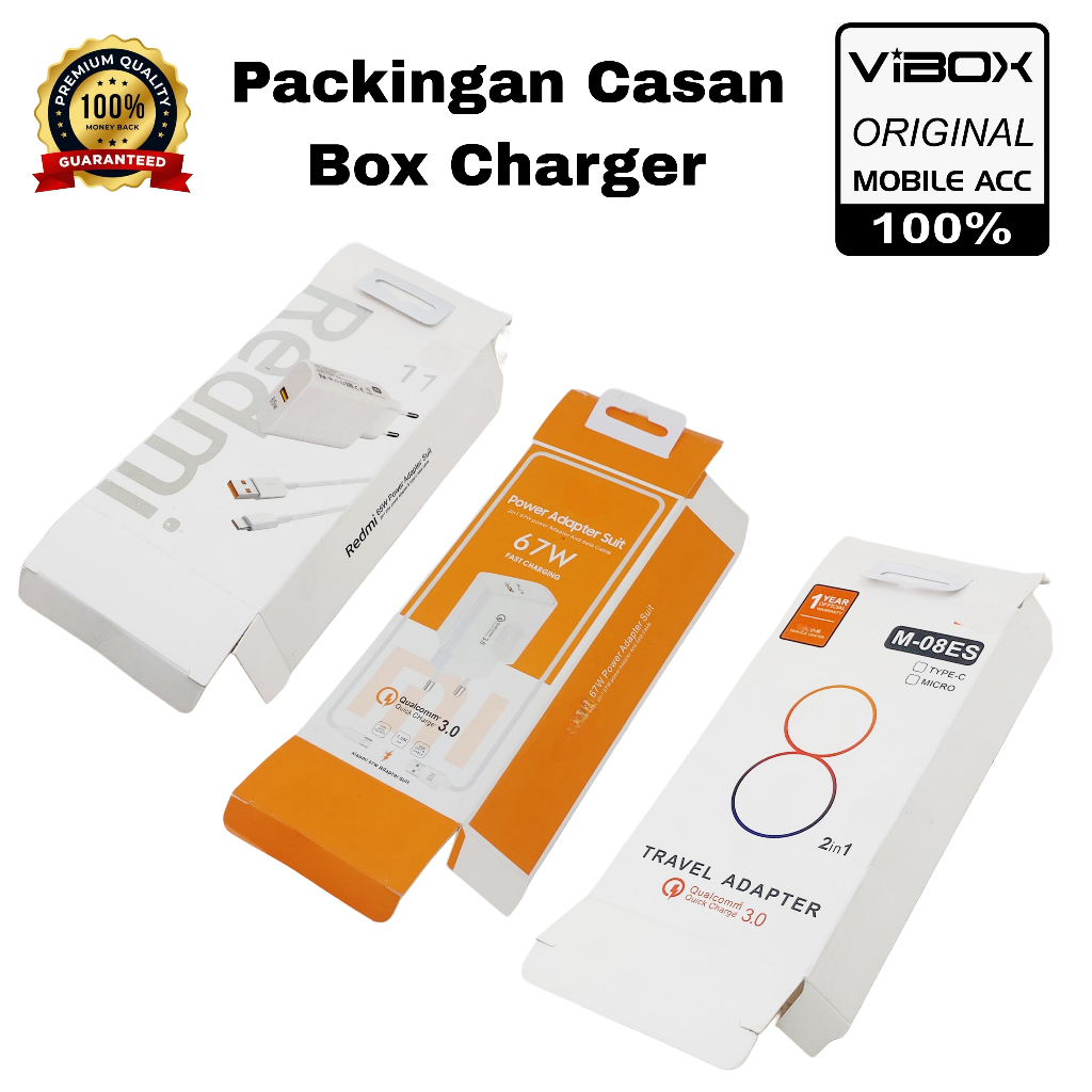 Jual ( 10 PCS ) Kotak Packingan Casan XM Box Charger Buat Gantiin Box ...