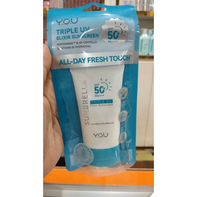 Jual [KEMASAN BARU] YOU Triple UV Elixir - SPF 50 PA++++ 30ml | Shopee ...