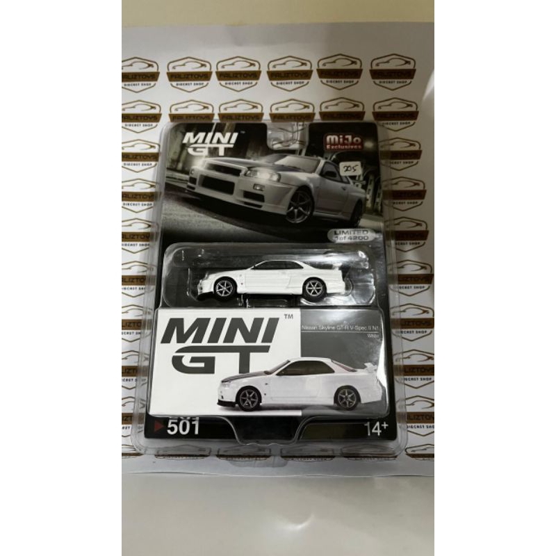 Jual 501 MJ Nissan Skyline GT-R (R34) V-Spec II N1 White | Shopee Indonesia