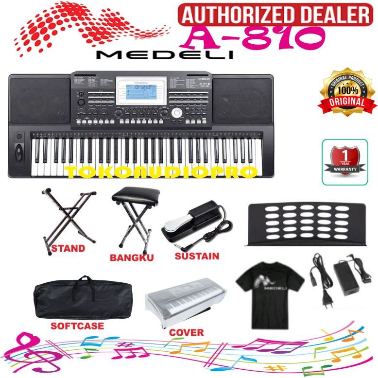 Jual Keyboard Medeli A810 61-keys Keyboard Medeli A-810 Original | Shopee Indonesia