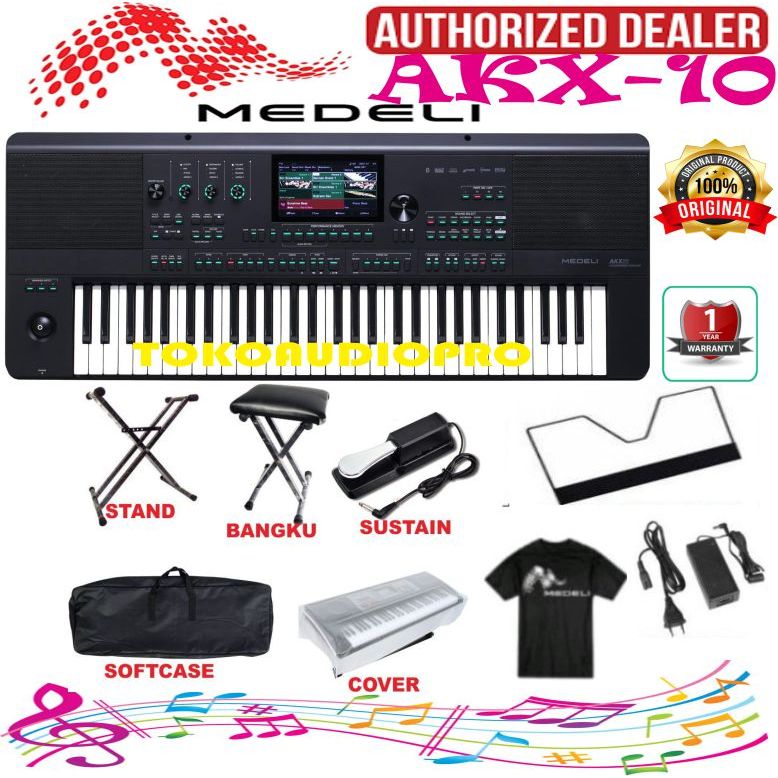 Jual Keyboard Medeli AKX10 Professional Keyboard Medeli AKX-10 Original AK-X10 A-KX10 | Shopee ...