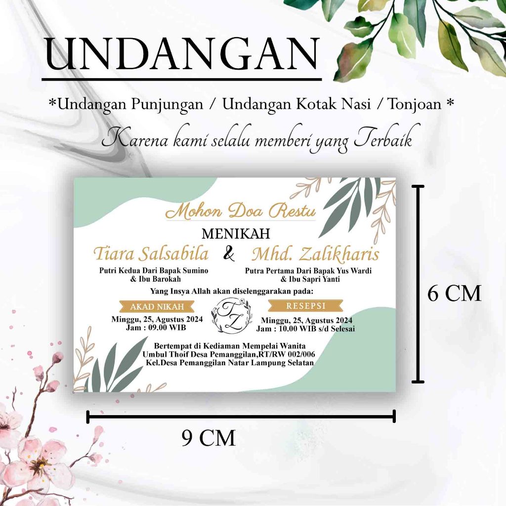 Jual Undangan Punjungan / Undangan Besek / Undangan Nasi Box / Undangan ...