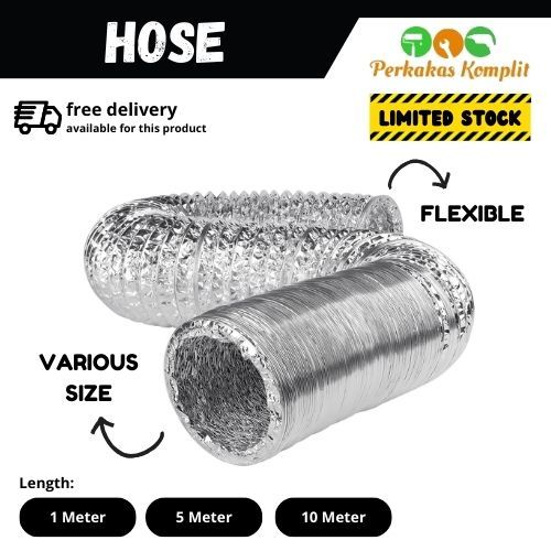 Jual Selang Aluminium 8 Inch / Flexible Aluminium Hose 8" / Selang ...