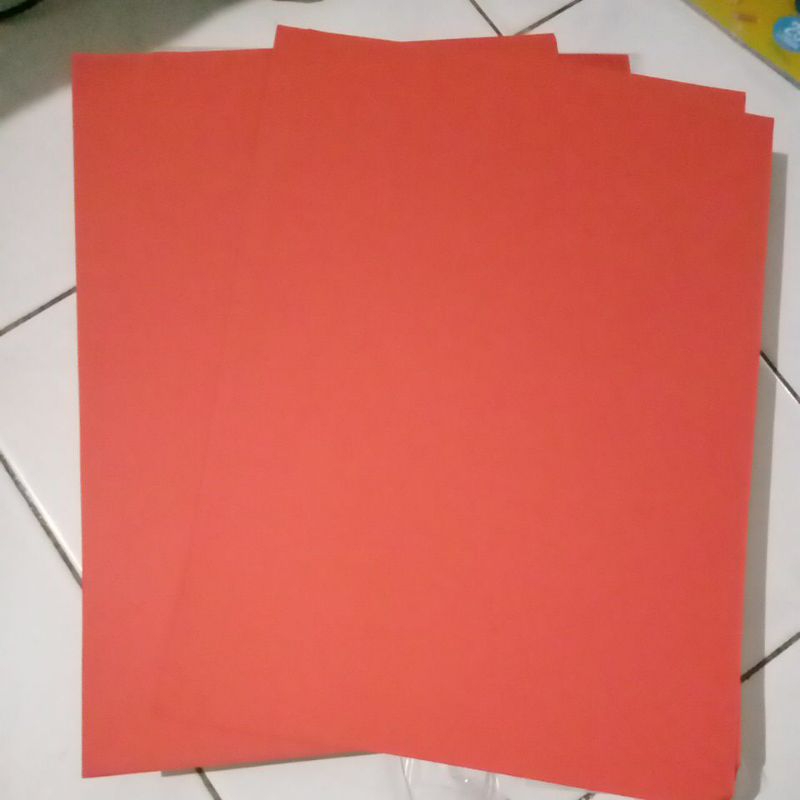 Jual kertas HVS merah A4 isi 20 lmbr | Shopee Indonesia